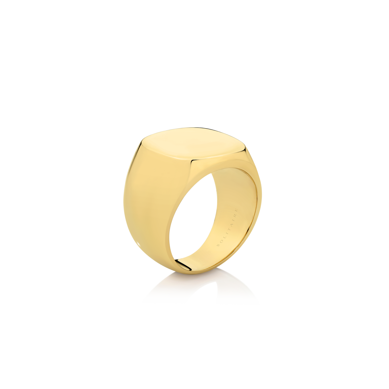 SOLID GOLD SIGNET RING | Solitaire Jewellery